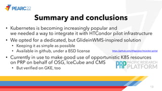Auto-scaling HTCondor pools using Kubernetes compute resources | PPT