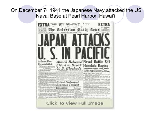 Pearl Harbor & Japanese Internment | PPT