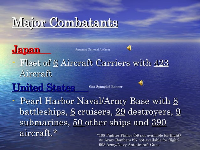 Pearl Harbor Power Point Menosky | PPT