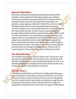 Pearl culture | PDF