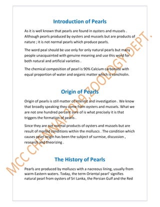 Pearl culture | PDF
