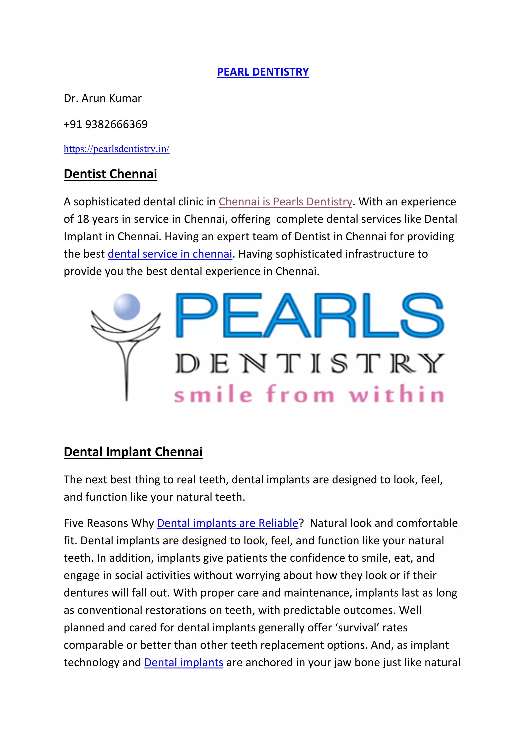 PEARL DENTISTRY | PDF