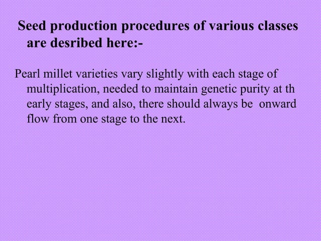 Pearlmillet heterosis and hybrid seed production | PPT