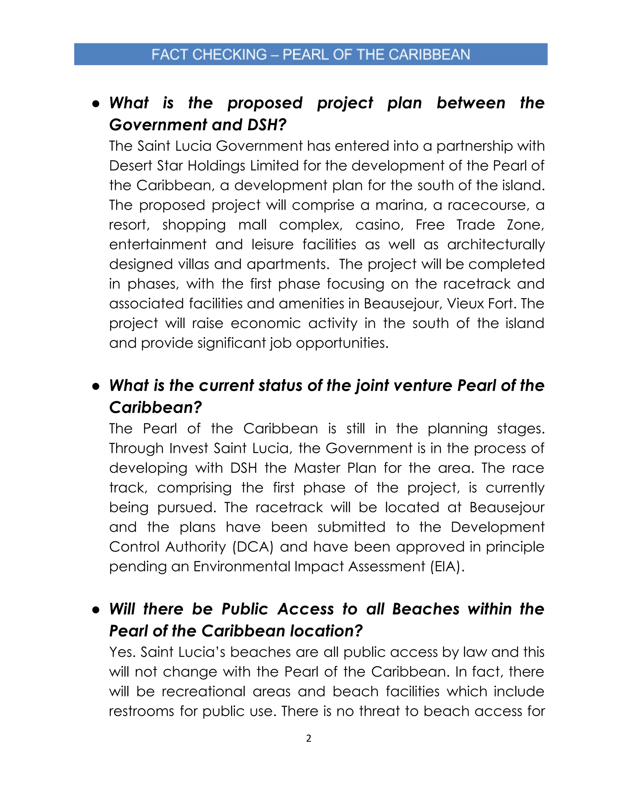Pearl of the Caribbean Fact Sheet | PDF
