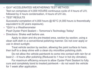 Pearl oyster paint sealant is the best | PPT