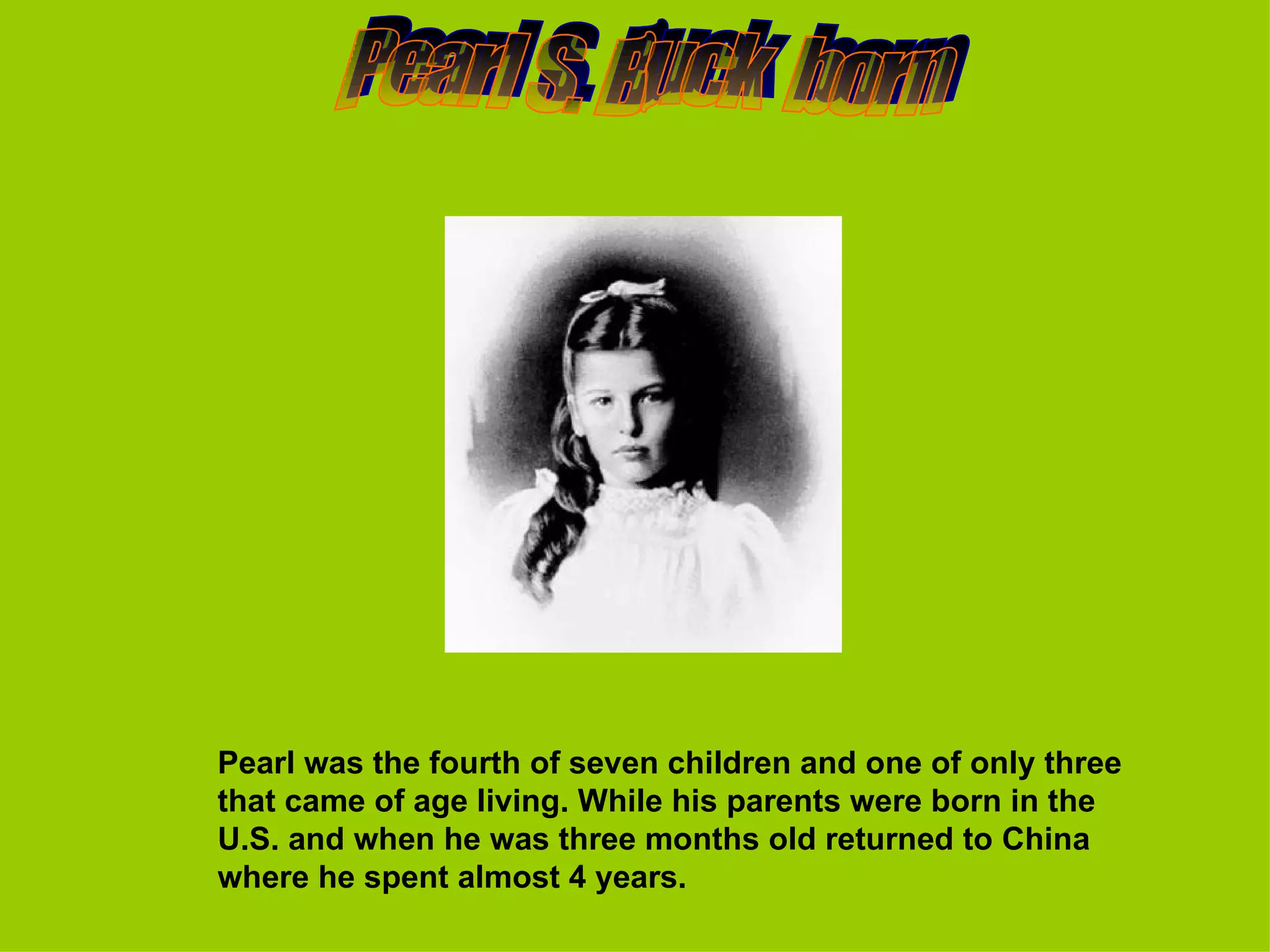 Pearl s.buck | PPT