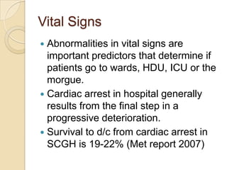 Pearls and pitfalls in vital signs | PPTX