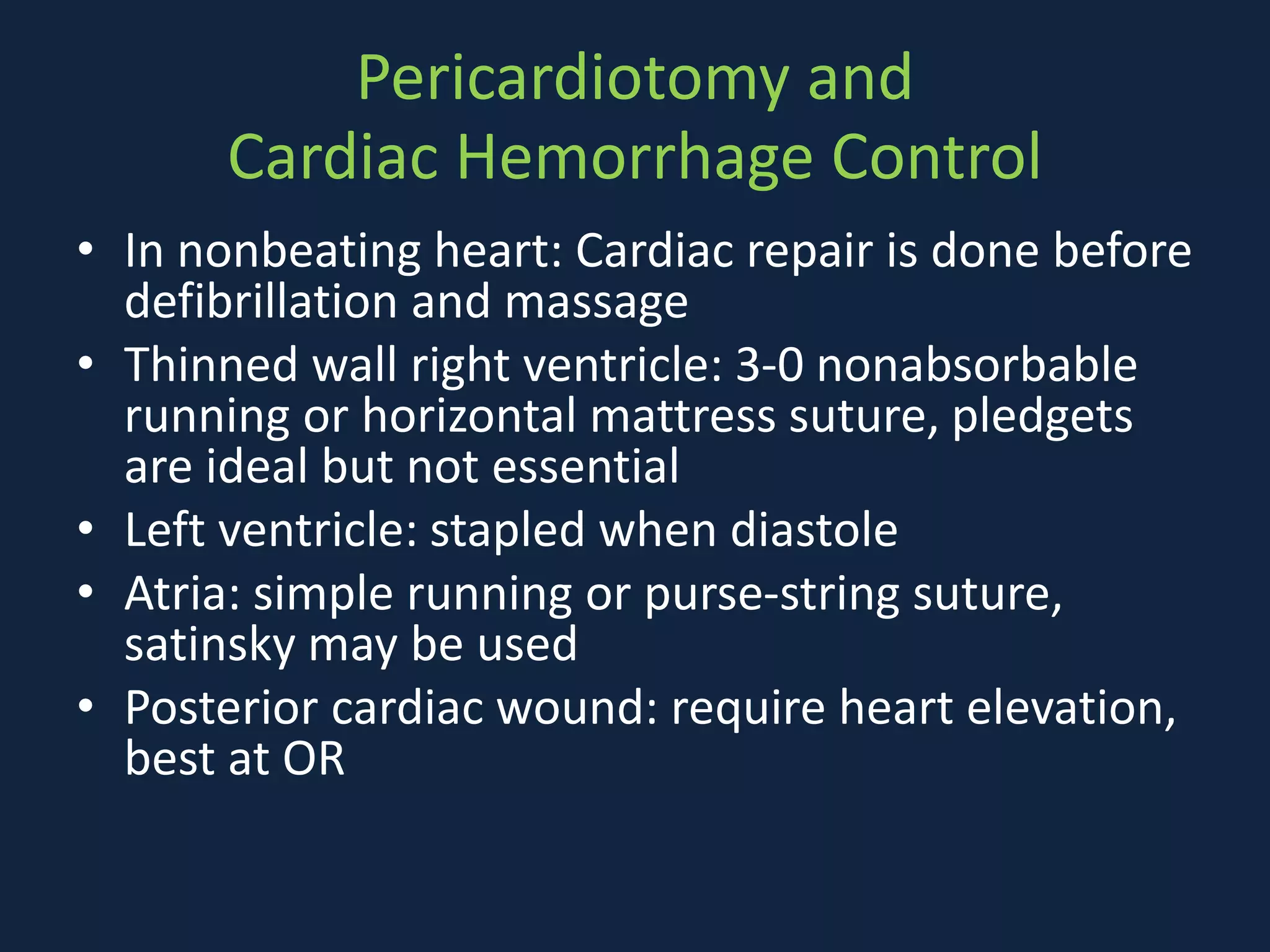 Pearls of Emergency Department Thoracotomy | PPTX