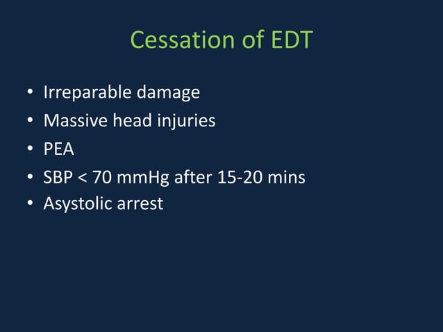 Pearls of Emergency Department Thoracotomy | PPTX