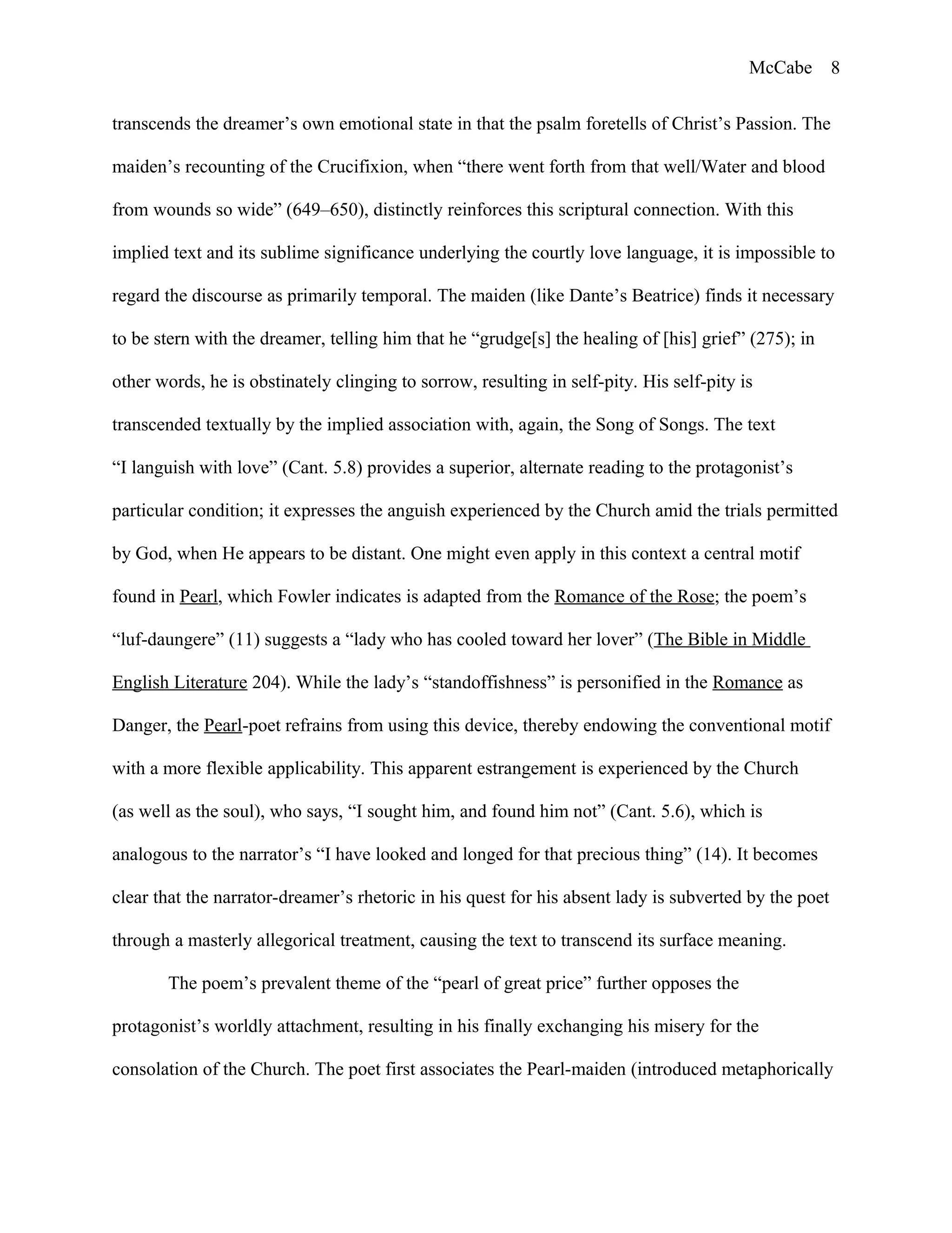 Pearl thesis | DOC | Christianity | Religion & Spirituality