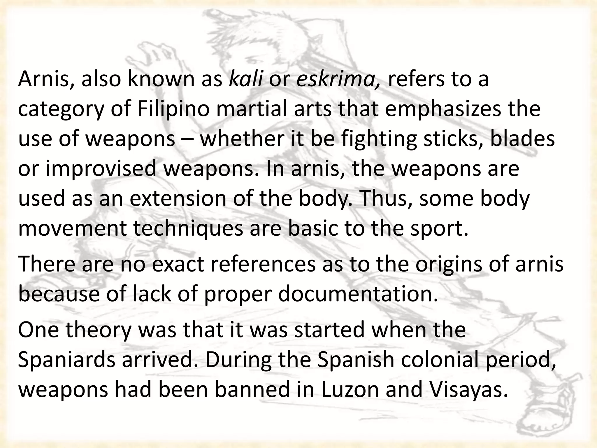 Pe (arnis 7) | PPTX