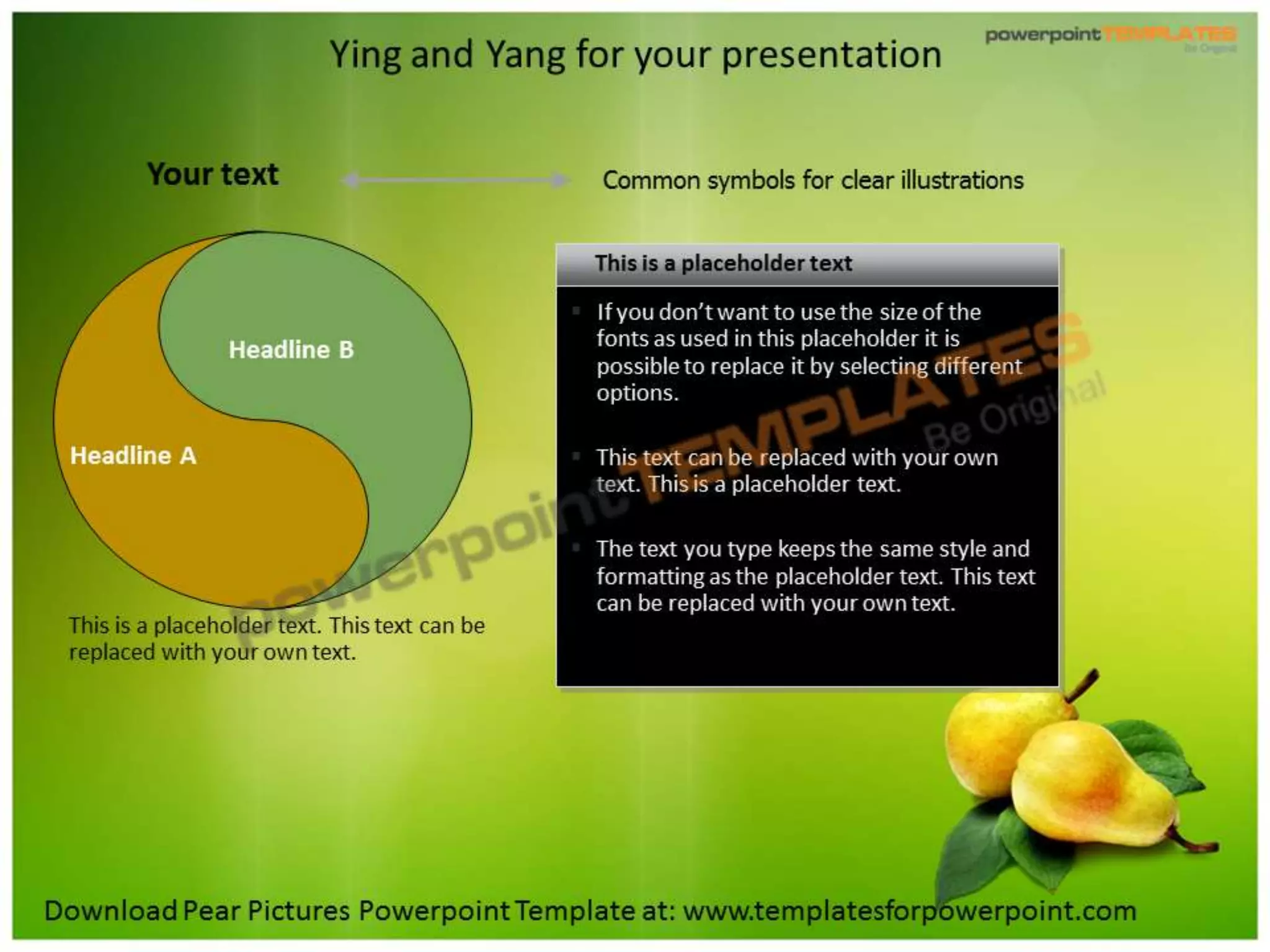 Pear Pictures Powerpoint Template - Slide World ...