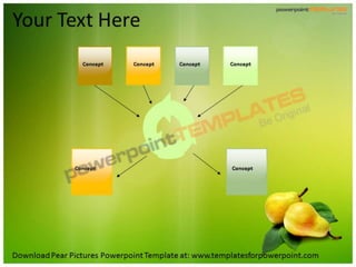 Pear Pictures Powerpoint Template - Slide World ...