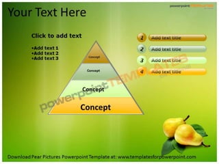 Pear Pictures Powerpoint Template - Slide World ...
