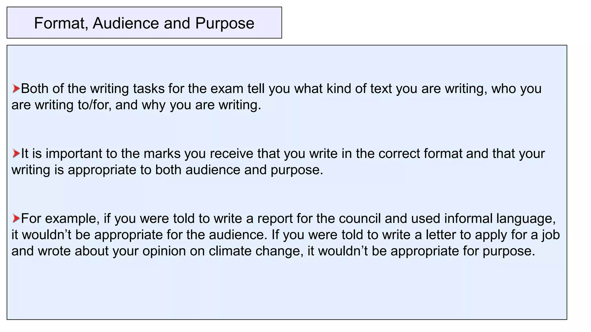 FS English Level 2 – March 16, 2023 (Writing Format, purpose and ...