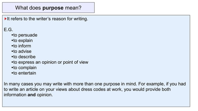 FS English Level 2 – March 16, 2023 (Writing Format, purpose and ...