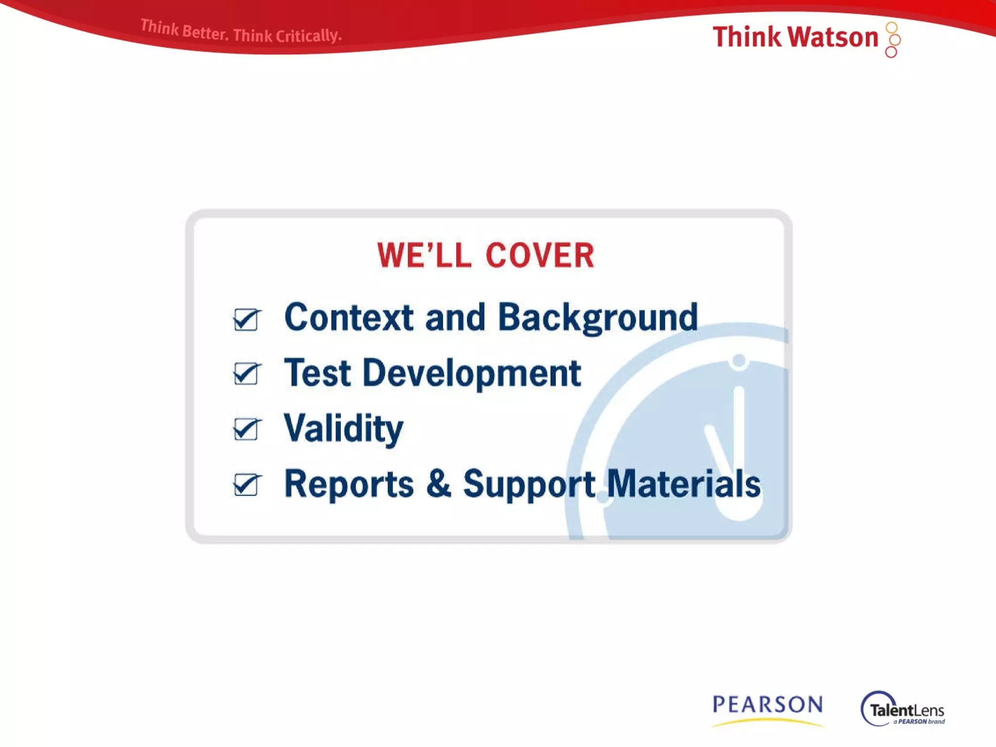 Watson-Glaser II Technical Details | PPT