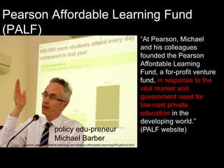 Pearson a case study of corporate led privatizations and profiteering ...