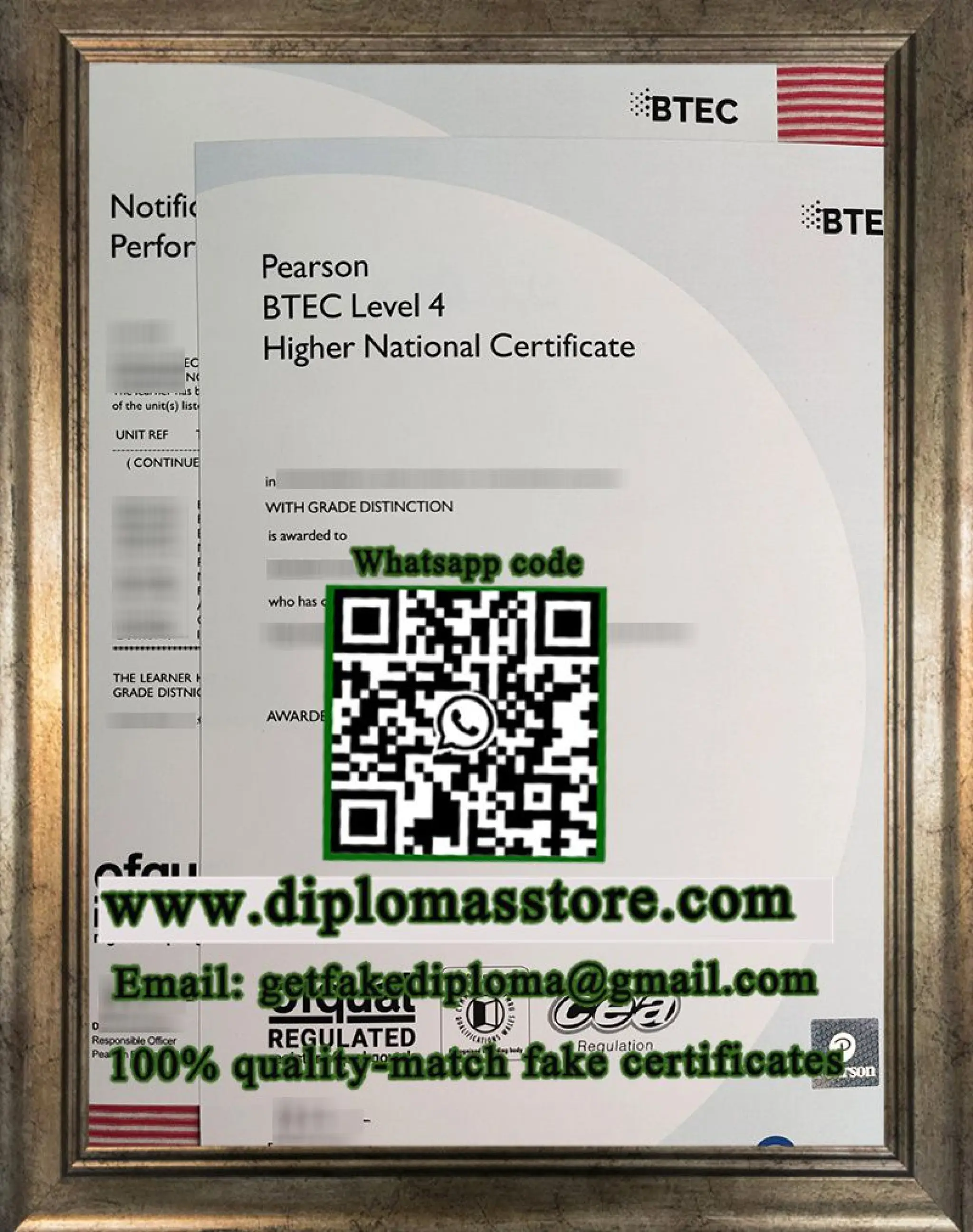 BTEC HNC certificate, replica Higher National Certificate | PDF