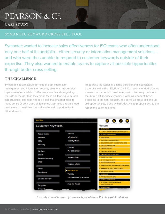 Symantec Keyword Cross-sell Tool Case Study | PDF