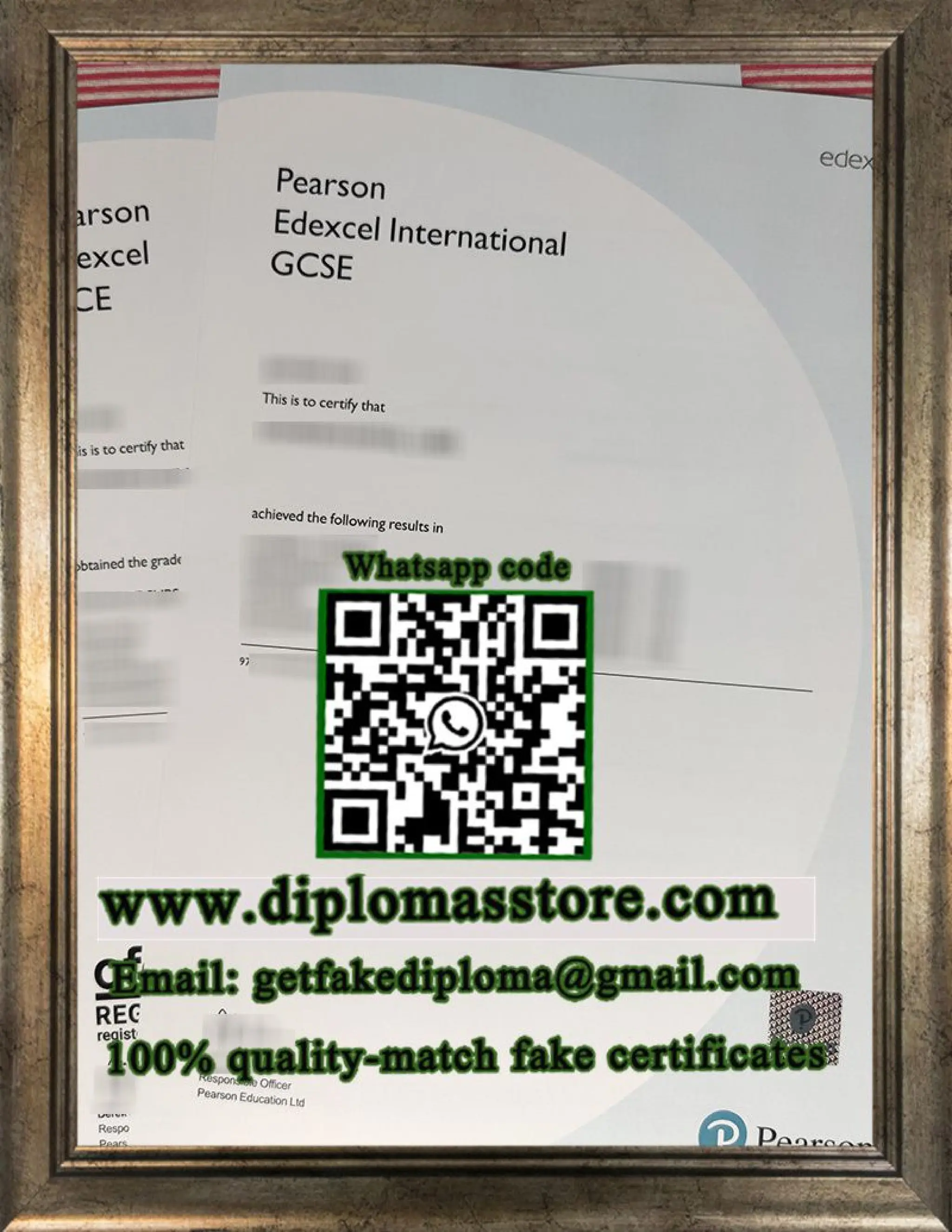 Pearson Edexcel IGCSE certificate, order GCSE certificate | PDF