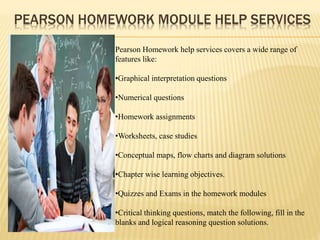 Pearson homework help | PPT
