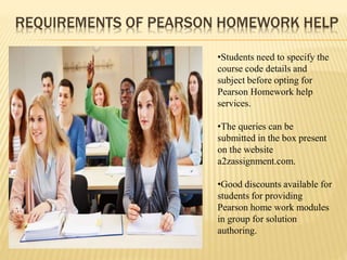 Pearson homework help | PPT