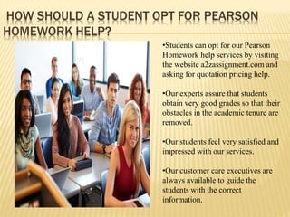 Pearson homework help | PPT