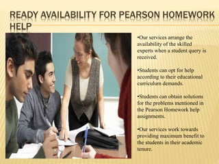 Pearson homework help | PPT