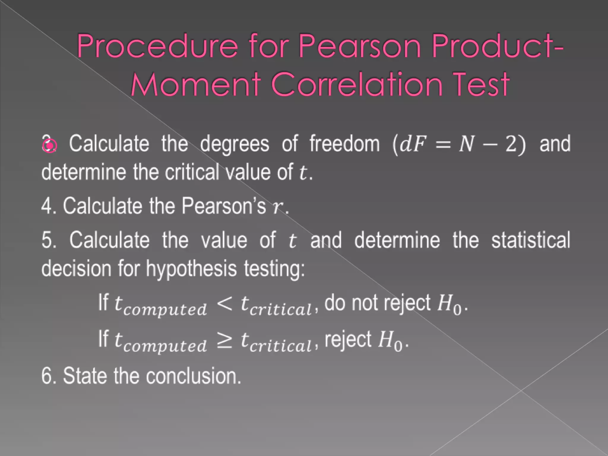 Pearson Product Moment Correlation Pptx