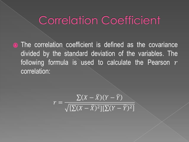 Pearson product moment correlation | PPTX