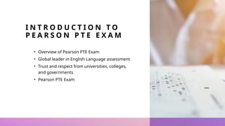Pearson PTE Exam: Your Ultimate Guide to Success | PPTX