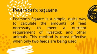 Pearson_S feed formulation_POULTRY FEEDING | PPTX