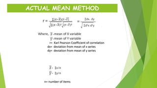 Pearson's correlation | PPTX