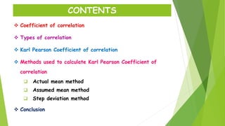 Pearson's correlation | PPTX