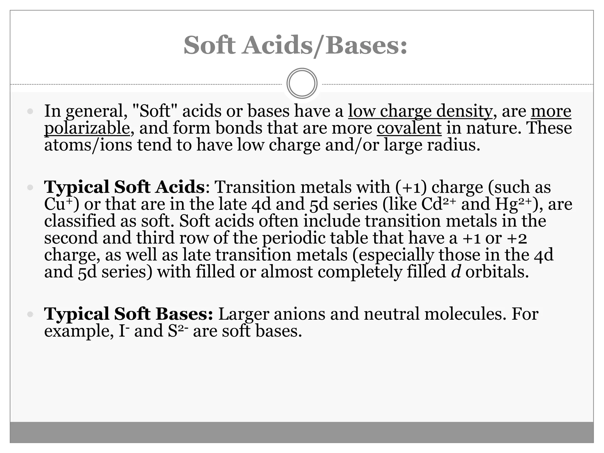 Pearson's HSAB Theory | PPTX