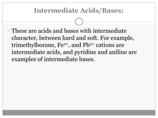 Pearson's HSAB Theory | PPTX