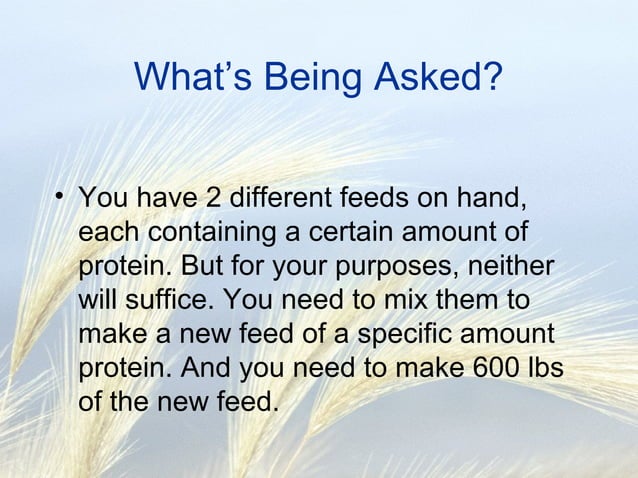 Pearson square - Balancing Rations | PPT | Nutrition | Healthy Living