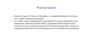Pearson's square | PPTX