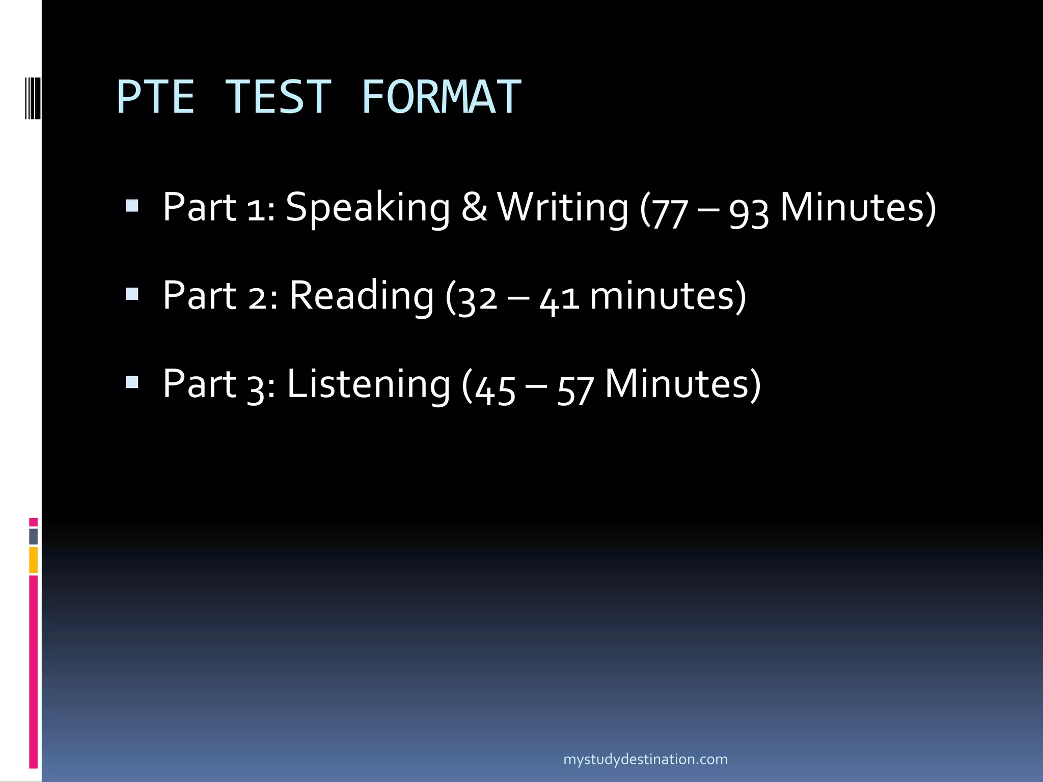 Pearson Test of English (PTE) | PPTX