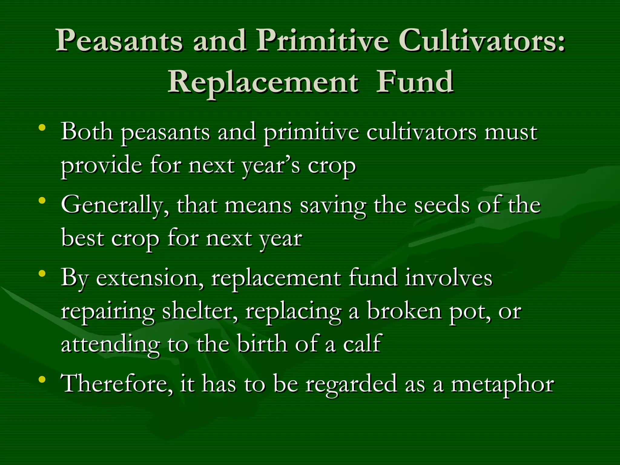 Peasant Society | PPT | Business and Finance