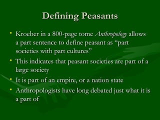 Peasant Society | PPT