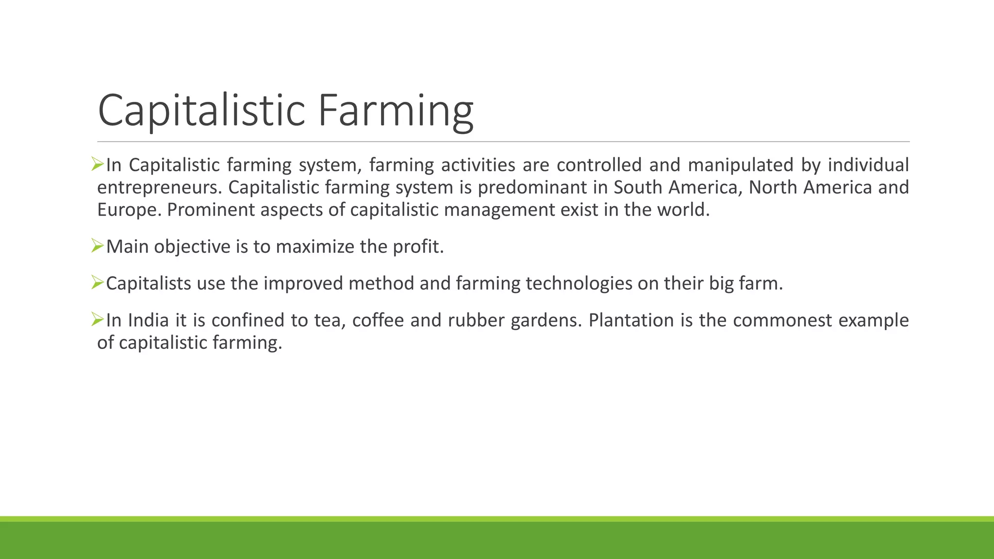 PEASANT FARMING, STATE FARMING, CAPITALISTIC FARMING.pptx