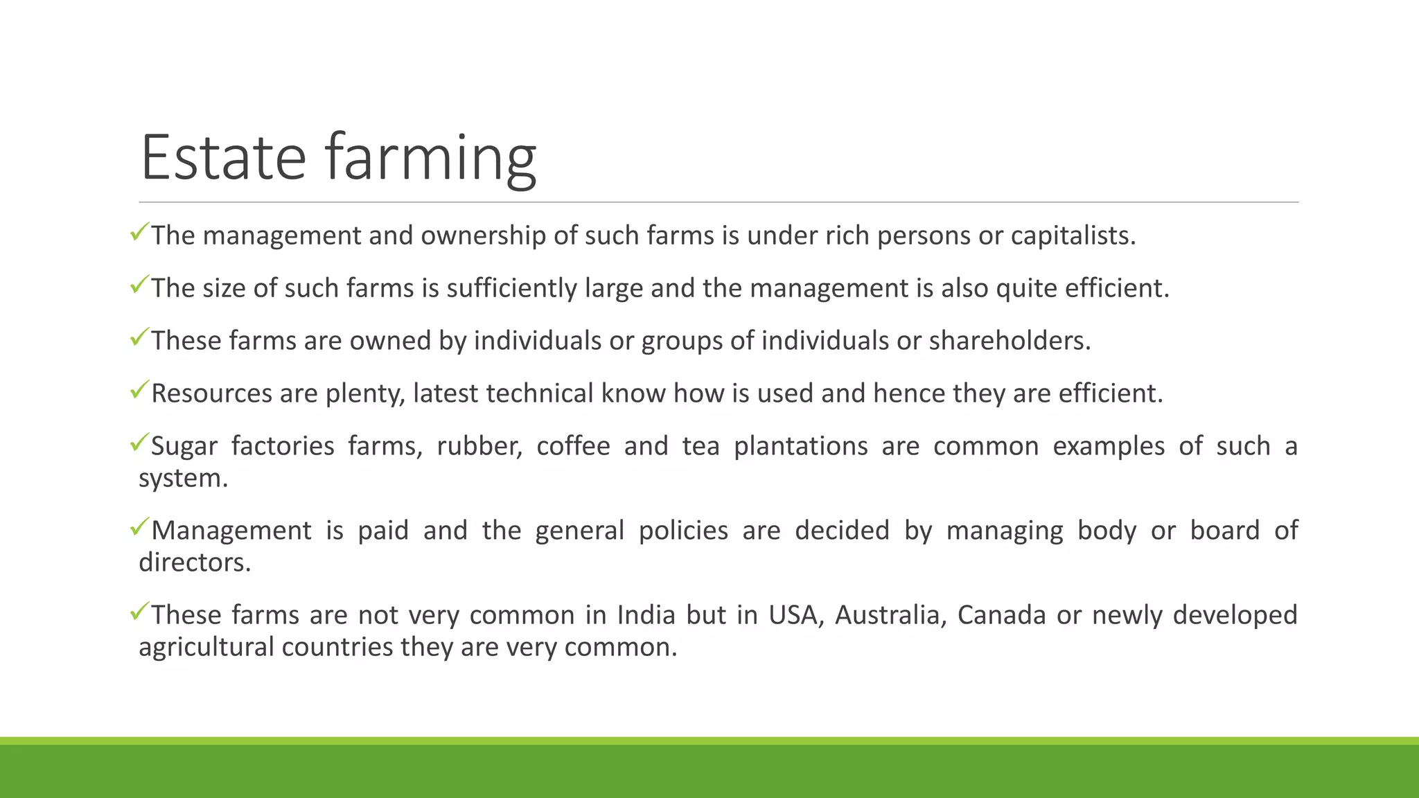 PEASANT FARMING, STATE FARMING, CAPITALISTIC FARMING.pptx