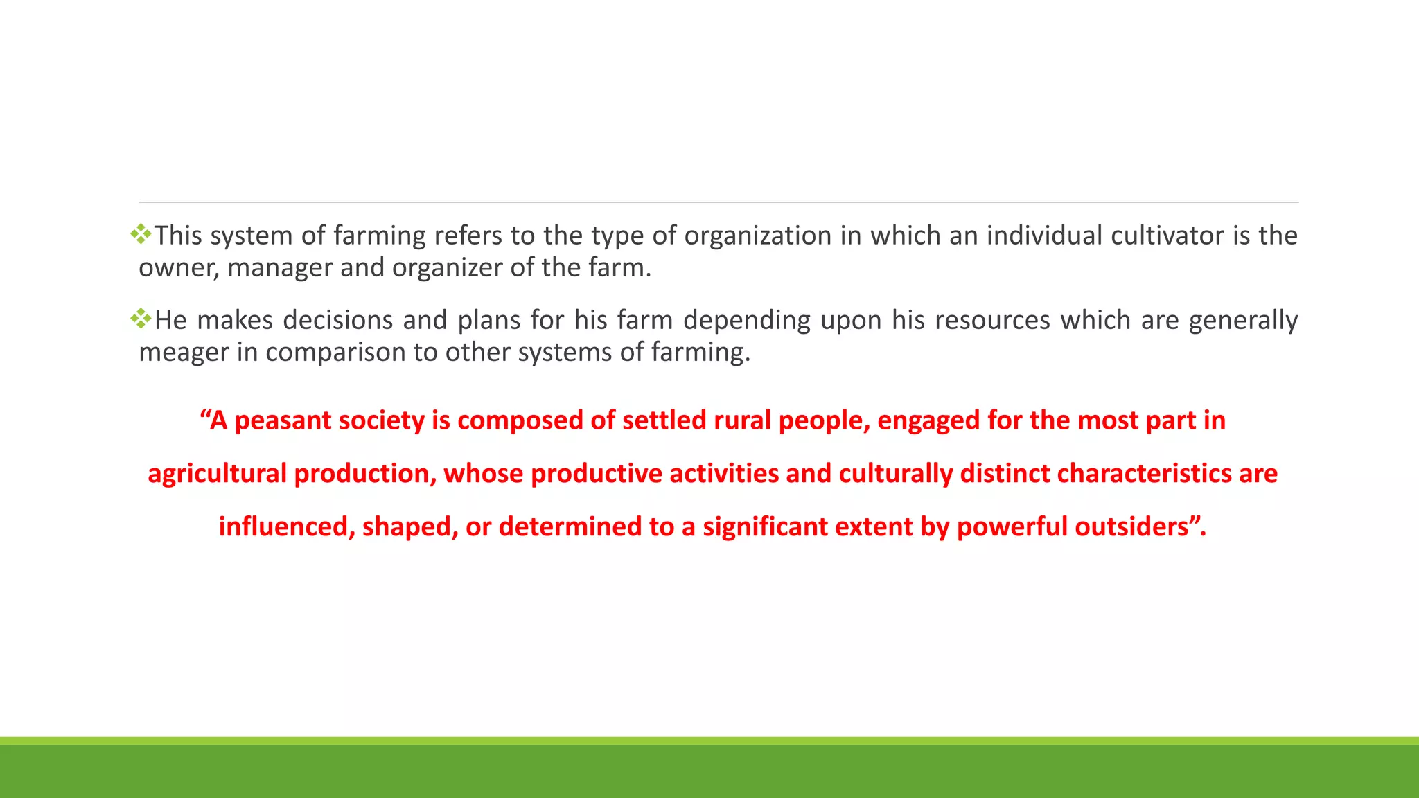 PEASANT FARMING, STATE FARMING, CAPITALISTIC FARMING.pptx