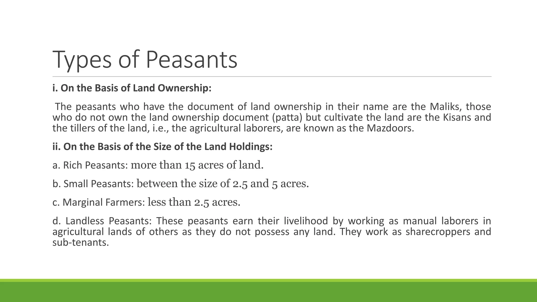 PEASANT FARMING, STATE FARMING, CAPITALISTIC FARMING.pptx