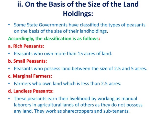 Peasant Movements.ppt | Land and Farms | Real Estate