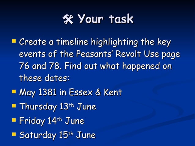 Peasants Revolt Causes & Events | PPT