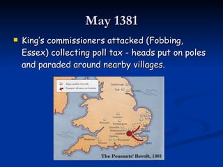 Peasants Revolt Causes & Events | PPT