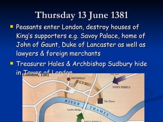 Peasants Revolt Causes & Events | PPT